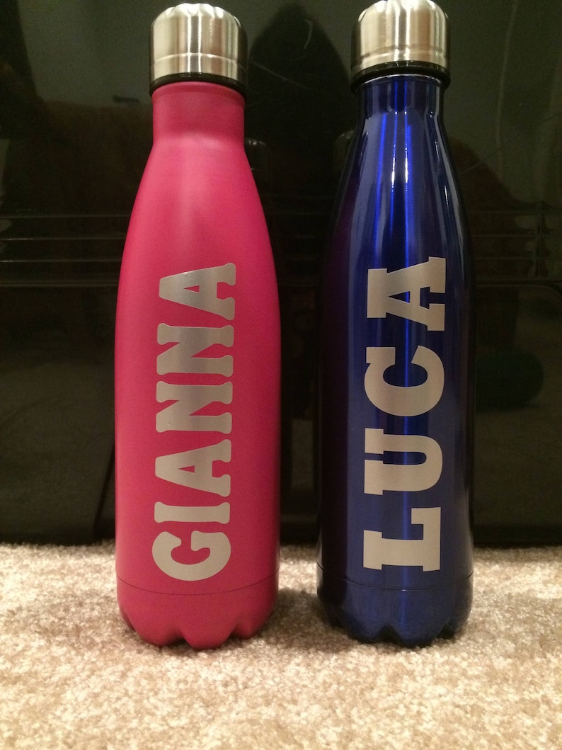 Personalized Double Wall Insulated Water Bottles - Etsy
