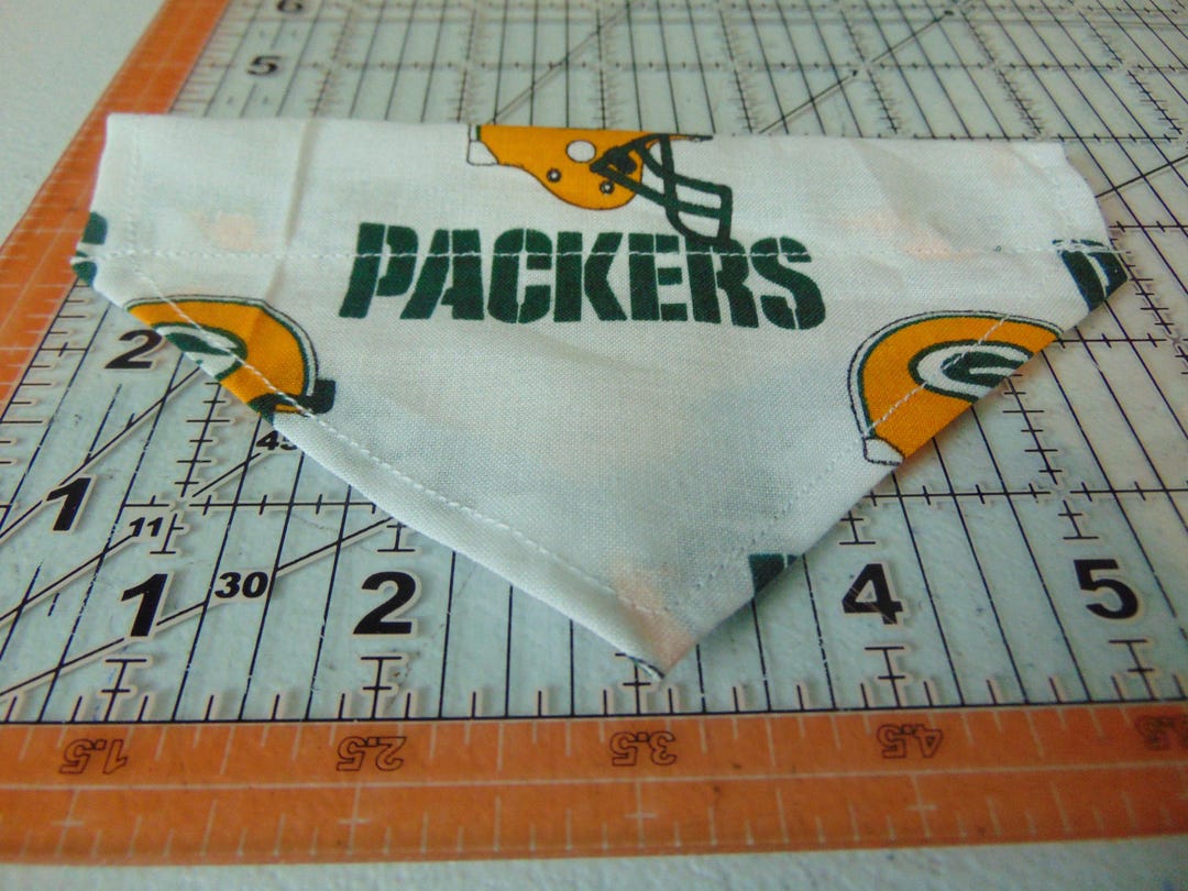 Green Bay Packers Dog Cat Over the Collar 6x4 Bandana - Etsy