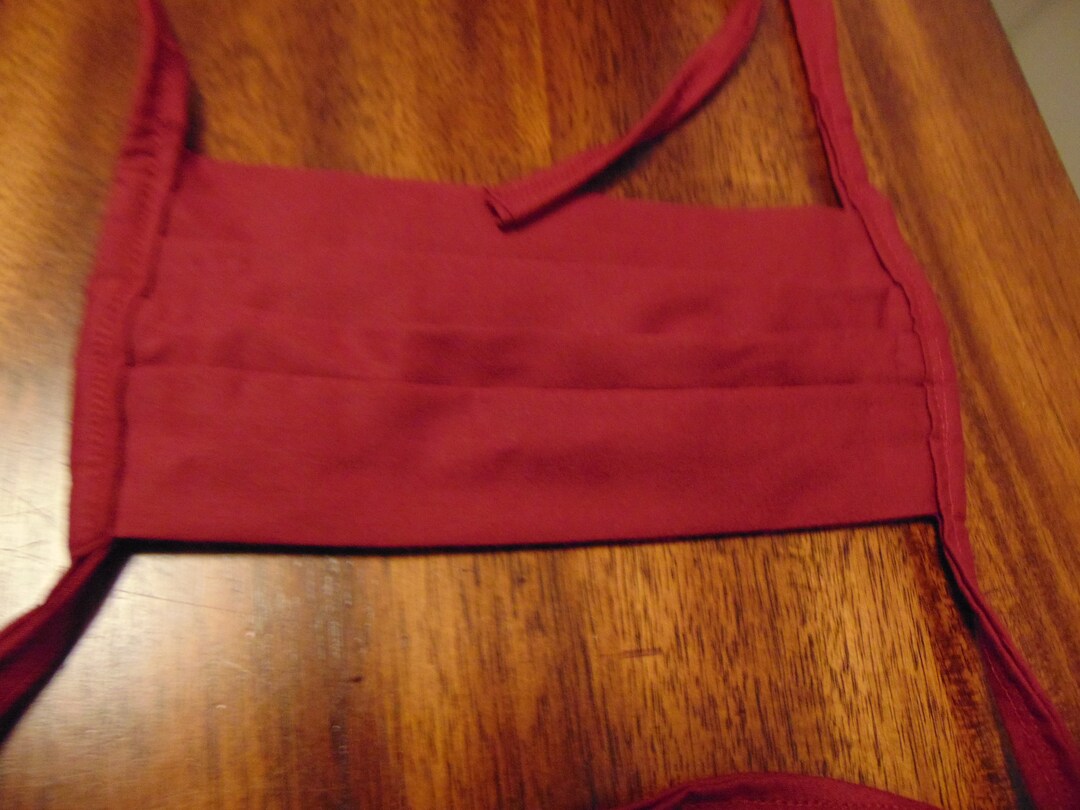 Maroon Face Mask With Filter Capability - Etsy