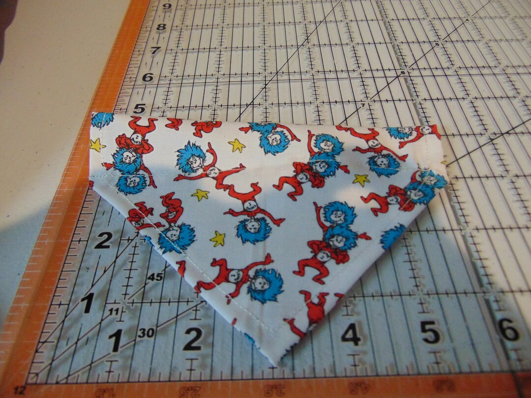 Thing 1 Thing 2 Dog Cat Over the Collar Bandana 6x4 - Etsy