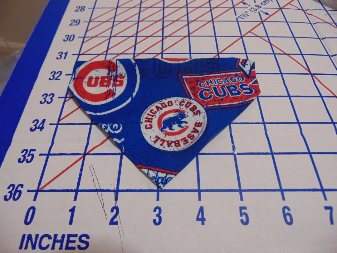 Chicago Cubs 4x6 Over the Collar Dog Cat Bandana - Etsy