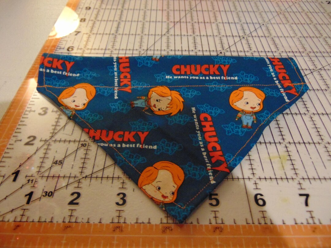 Chucky He Wants You as a Friend Dog Cat Over the Collar Bandana 8x6 - Etsy