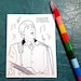 BEATLES Coloring Pages for Adults, Post Card Size, Fun Activity for ...