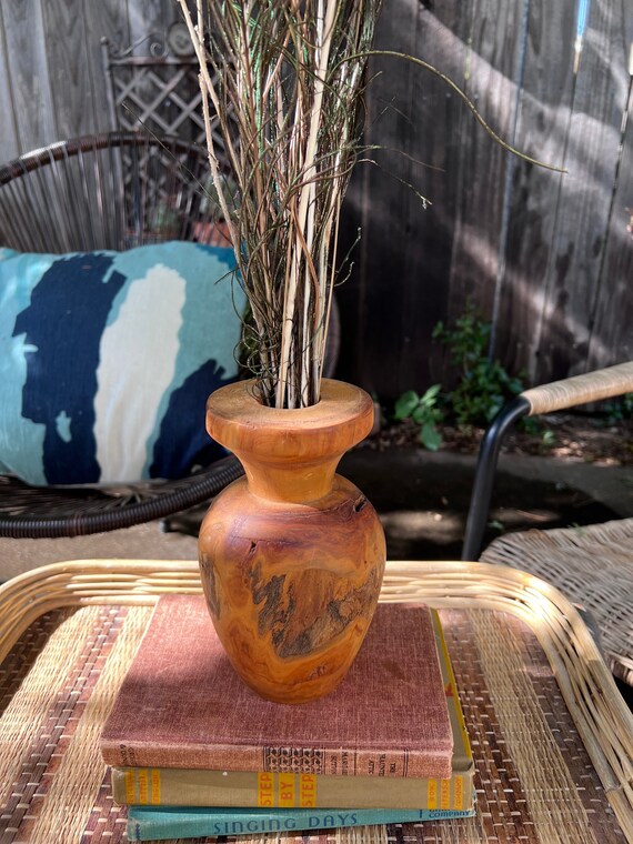 Gorgeous Wood Dry Vase - Etsy