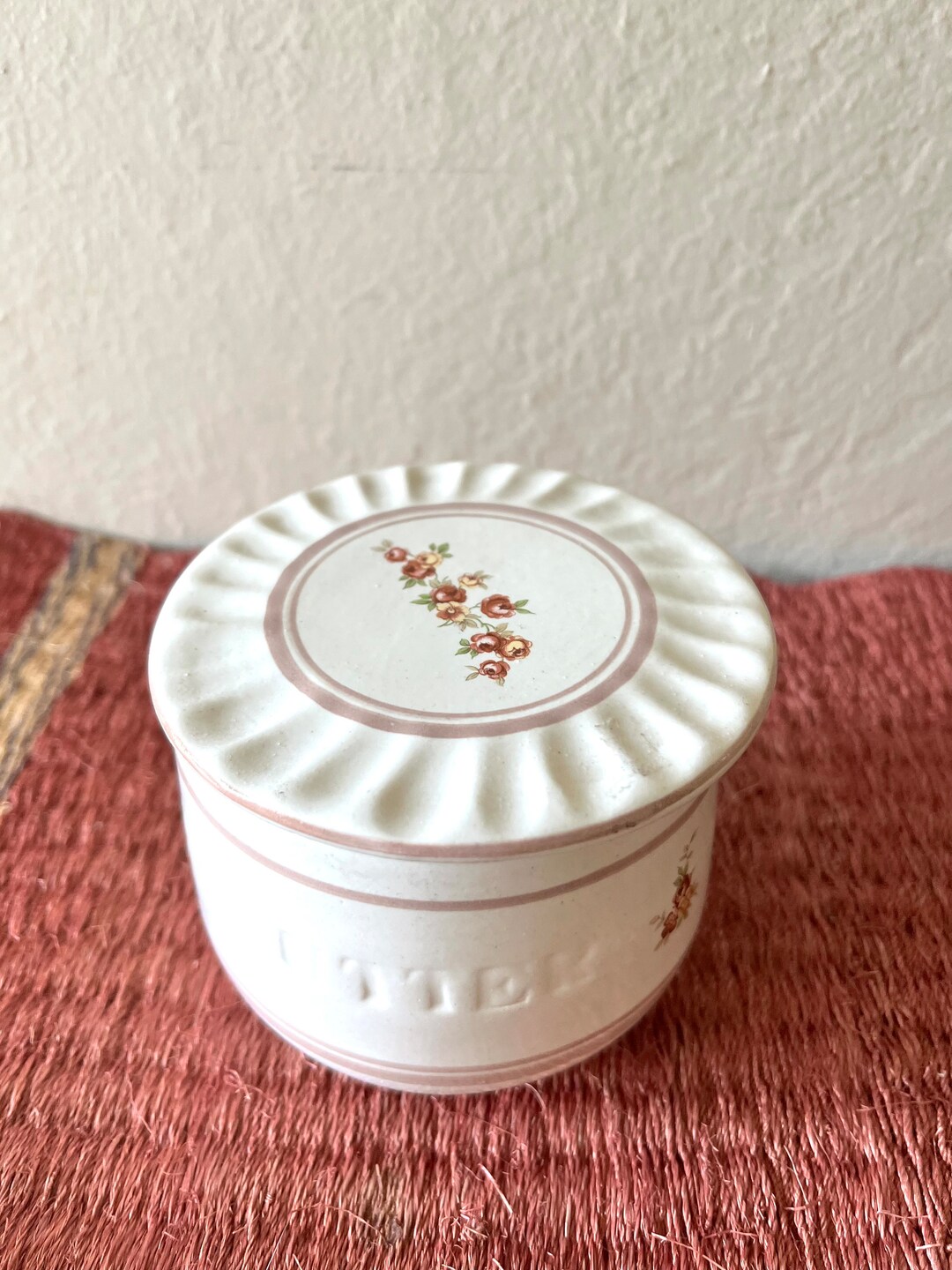 Vintage Levine Pottery Butter Bell French Style Butter Crock Country ...