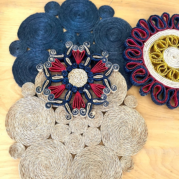 Straw Trivets - Etsy