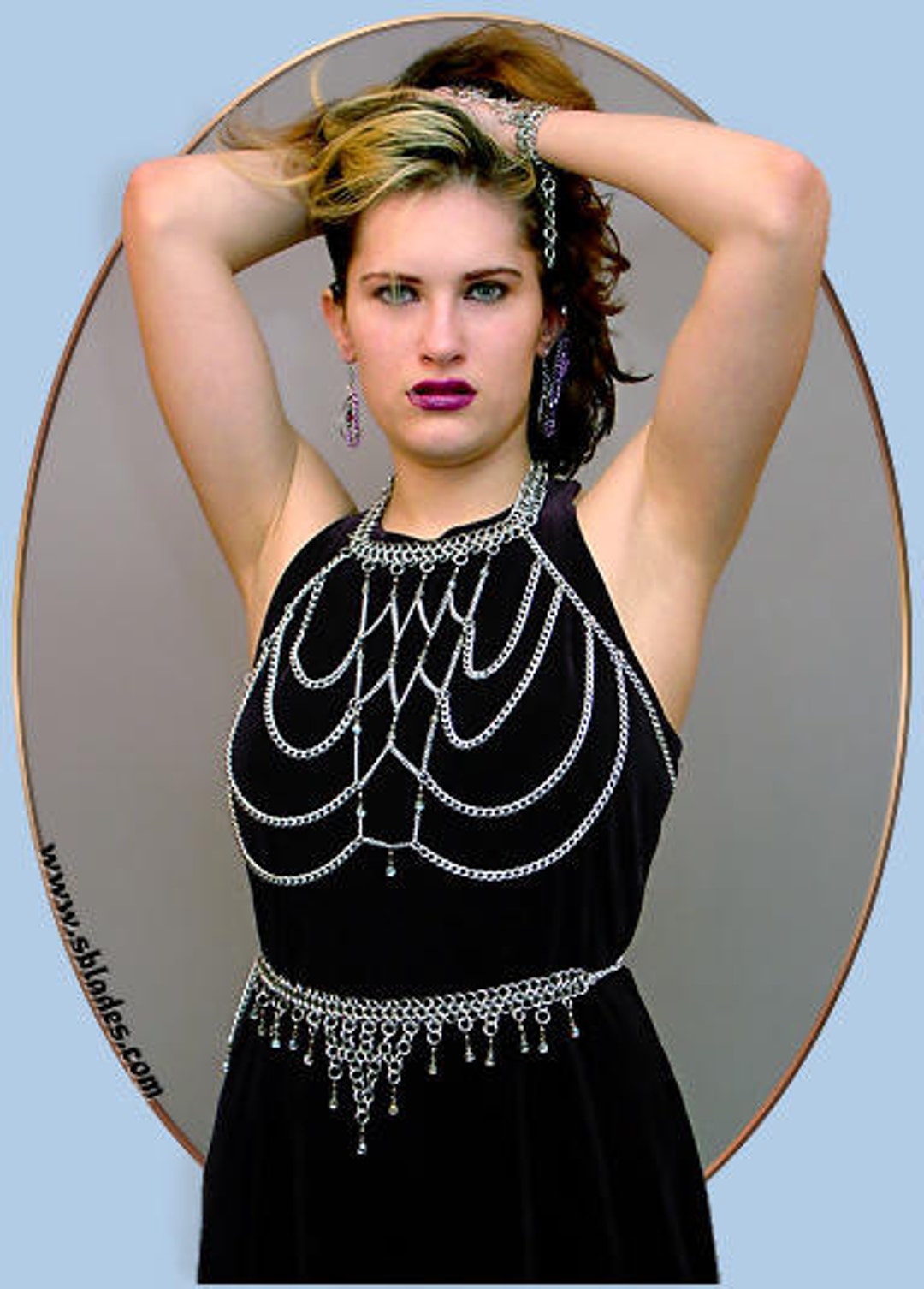 Amira Waist Belly Chain, Belly Chainmaille Jewelry. Unusual Waist Chain ...