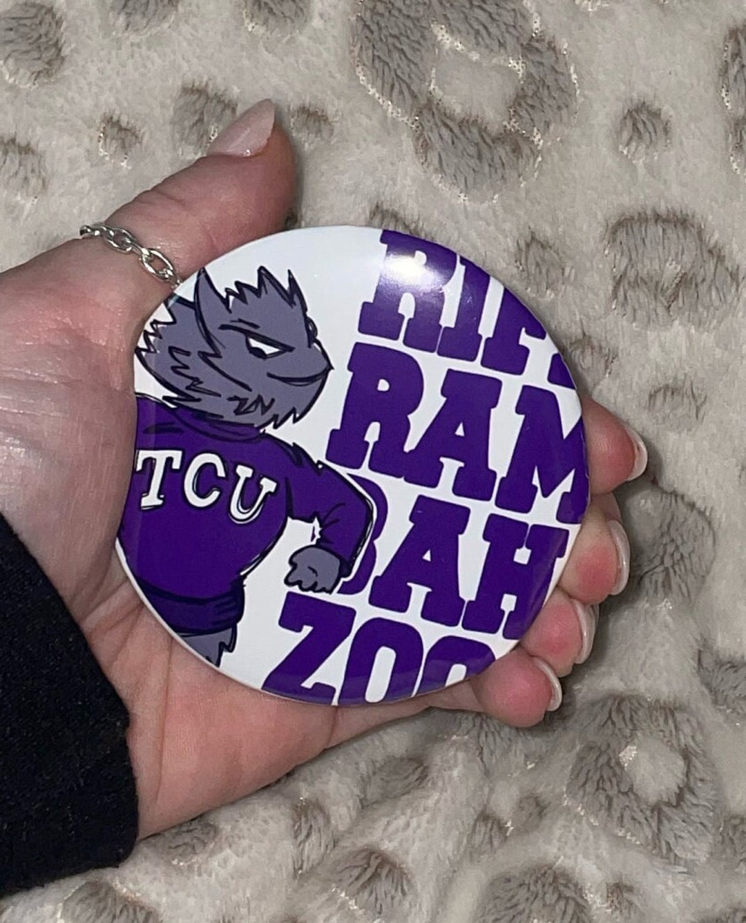 Riff Ram Bah Zoo TCU Game Day Button - Etsy