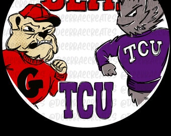 Georgia Game Day Buttons - Etsy