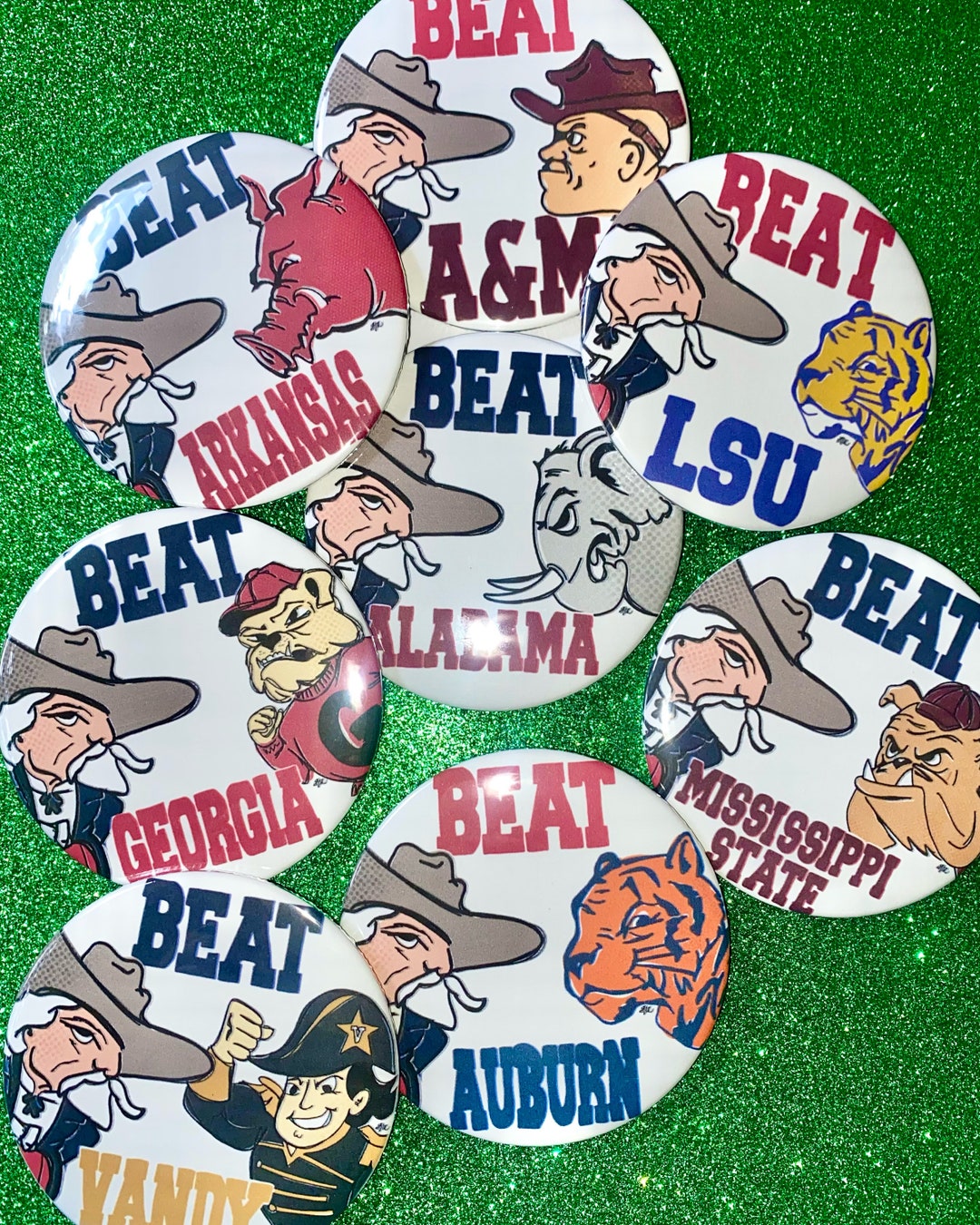 Ole Miss Beat Buttons - Etsy