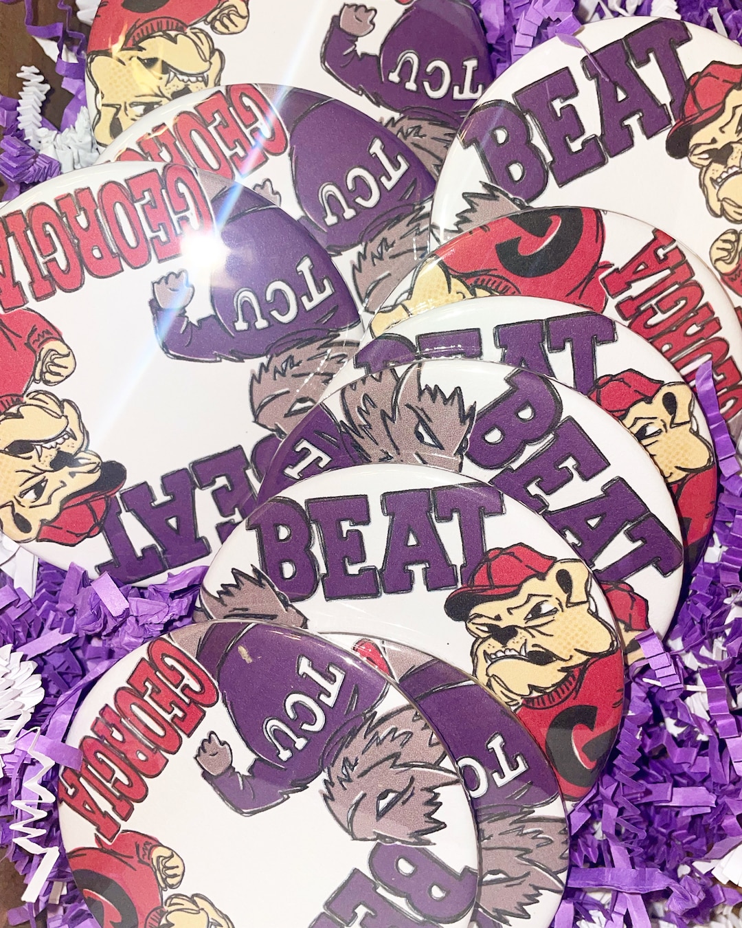 TCU Beat Georgia - Etsy