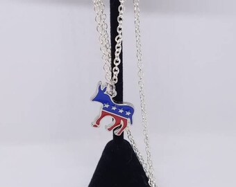 Political Jewelry Democrat Donkey Pendant USA Election 2016 - Etsy