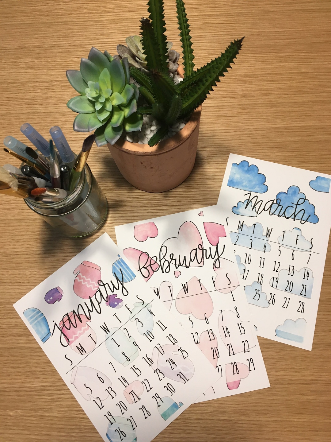 2025 Small Patterns Calendar - Etsy