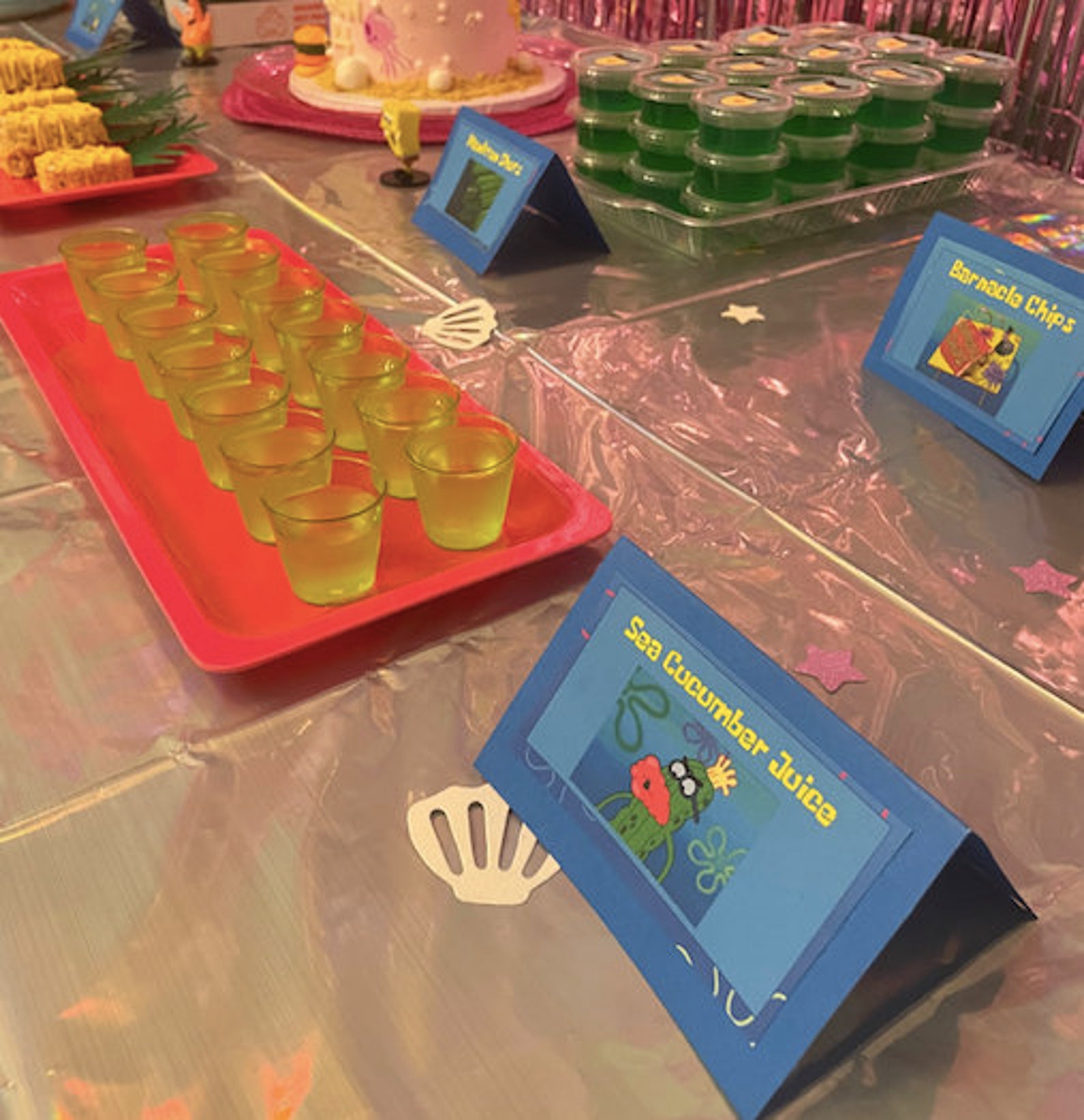 Spongebob Theme Food Labels - Etsy