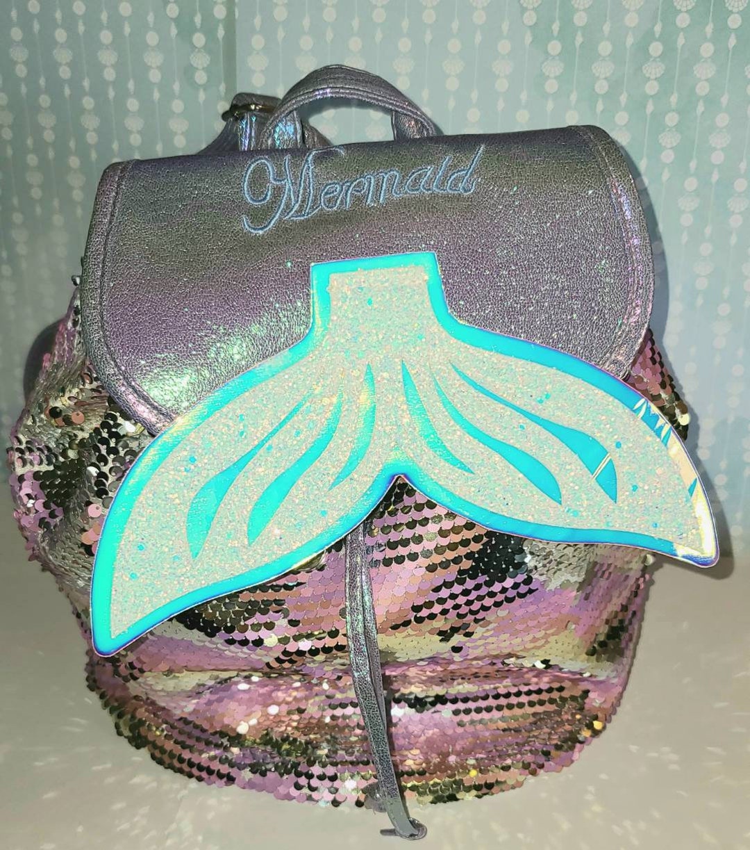 Mermaid Reversible Sequin Backpack - Etsy