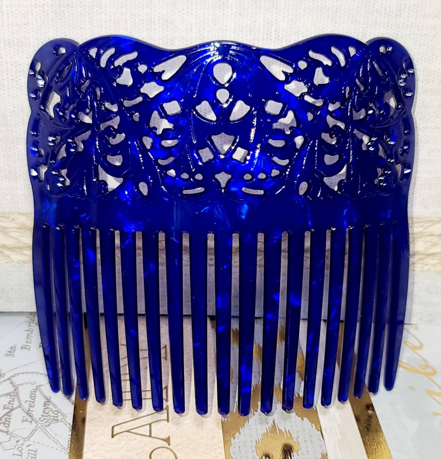 Polynesian Carved Decorative Hair Combs/helu - Etsy