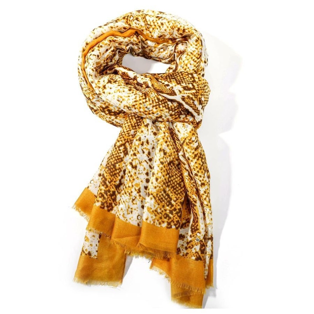 Beautiful Snake Skin Print With a Touch of Sparkle Scarf Wrap - Etsy