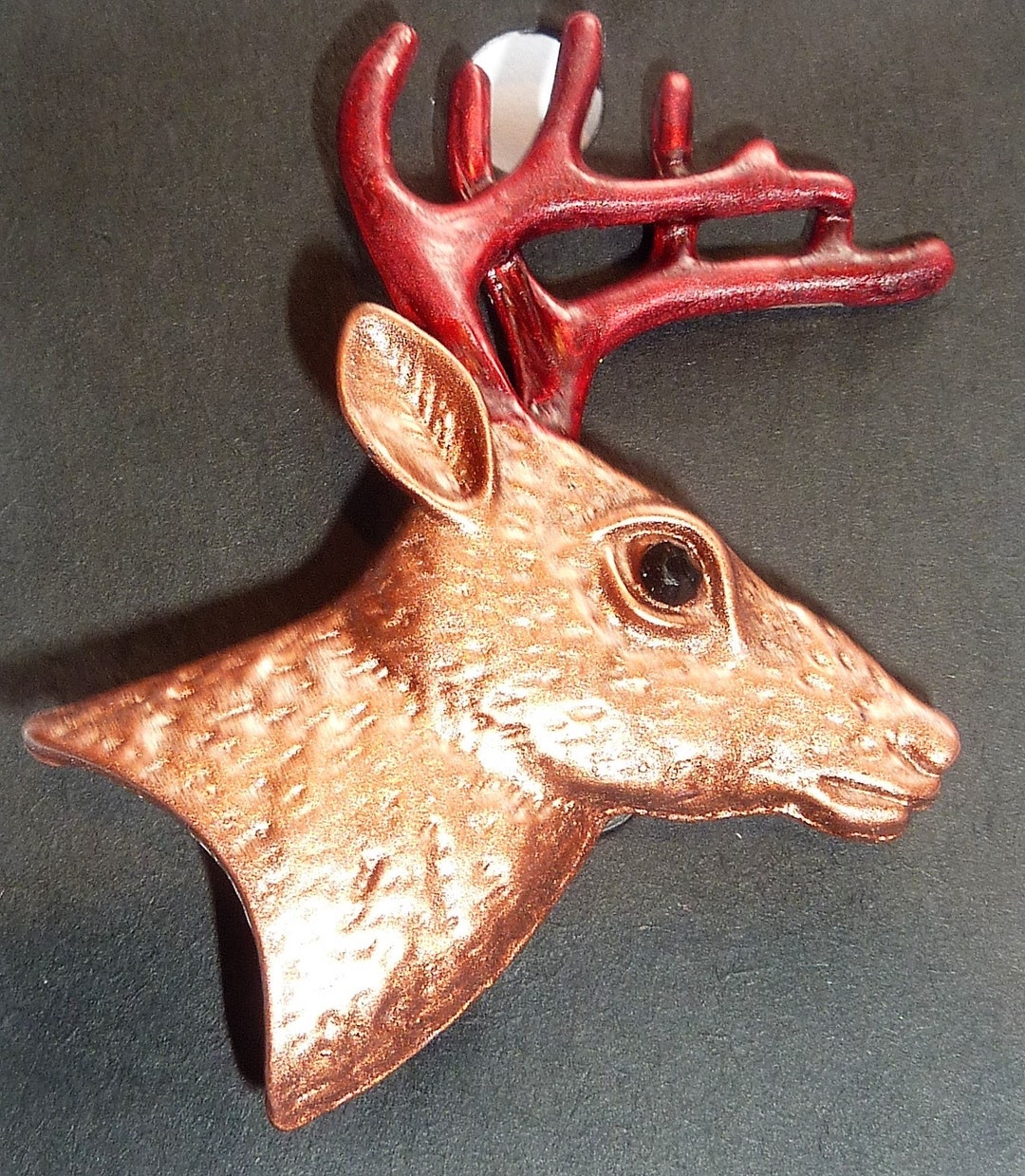 Christmas Stunning Stag Deer Head Brooch Pin in 4 Colours New Design - Etsy