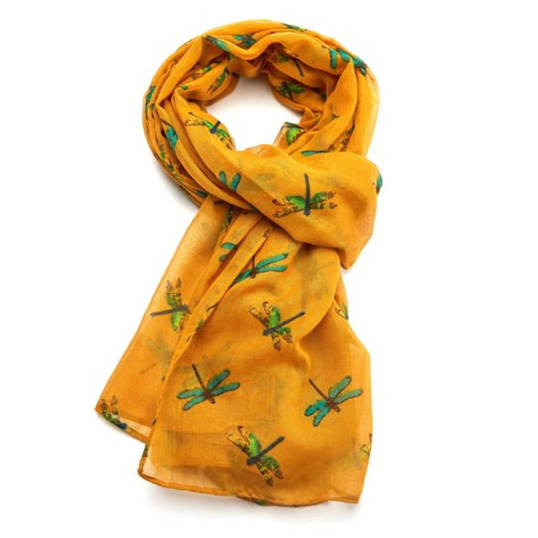 Beautiful Dragonfly Dragonflies Print Large Scarf Wrap in Choice of ...