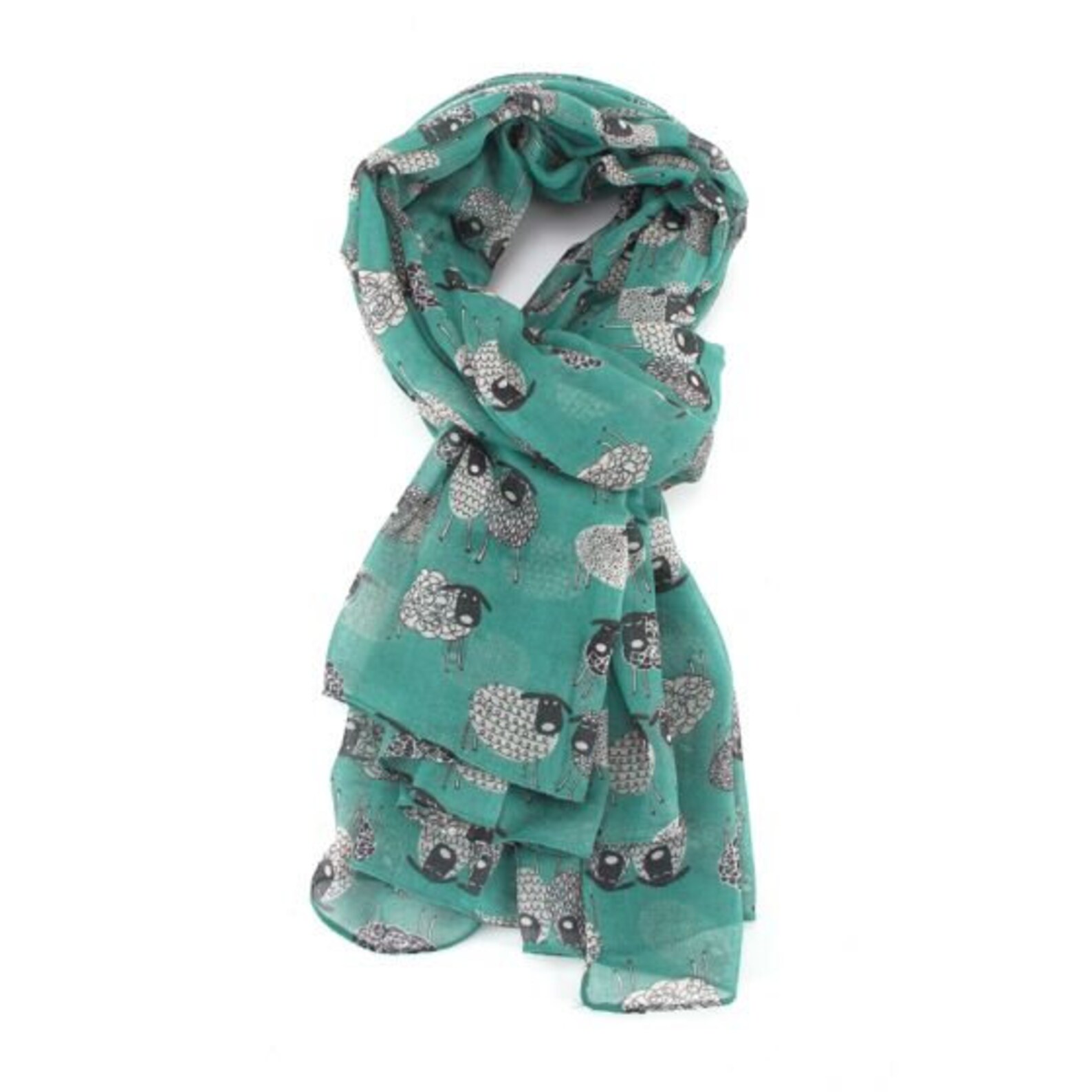 Black Face Welsh/ Scottish Sketched Sheep Print Large Scarf/ Wrap NEW ...