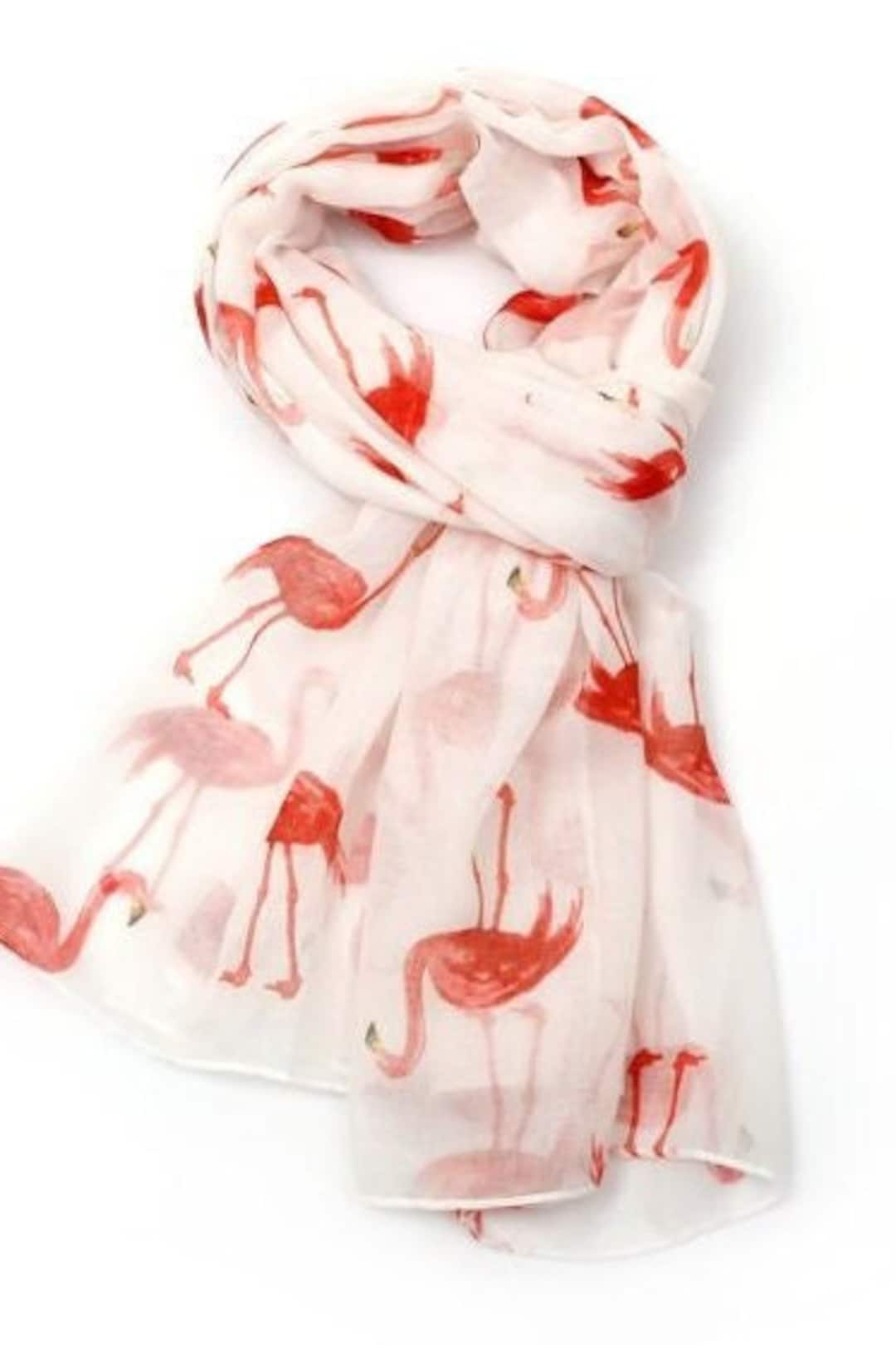Flamingo Printed Scarf Stunning Pink Flamingos Design - Etsy