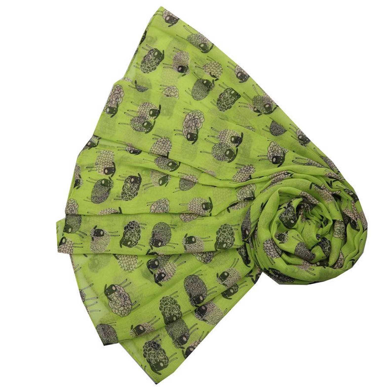 Black Face Welsh/ Scottish Sketched Sheep Print Large Scarf/ Wrap NEW ...