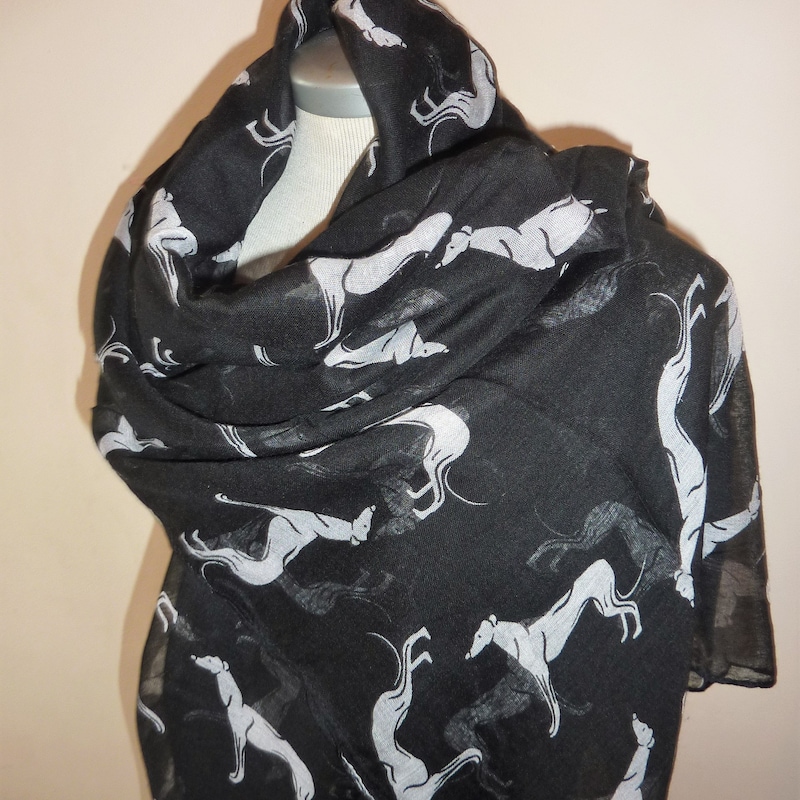 Greyhound/whippet Scarf - Etsy UK