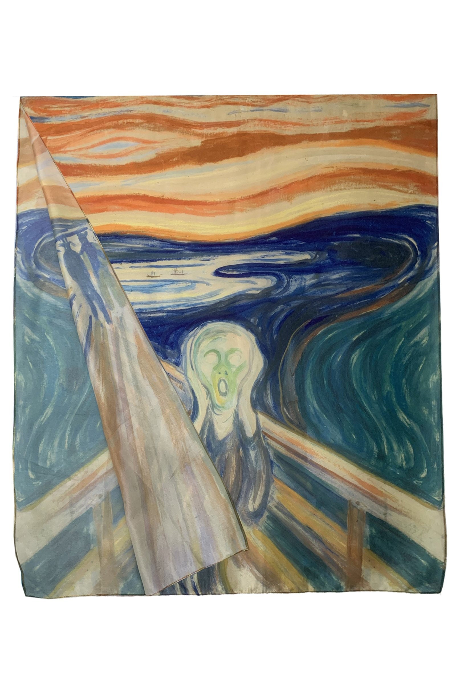 Edvard Munch Expressionism the Scream Painting Print Art Silk Blend ...