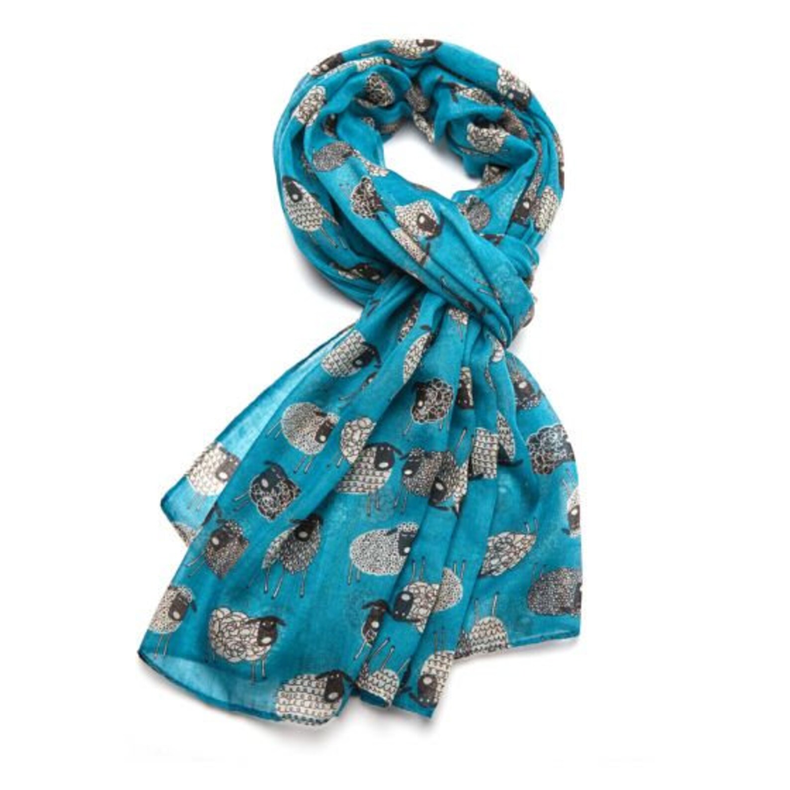 Black Face Welsh/ Scottish Sketched Sheep Print Large Scarf/ Wrap NEW ...