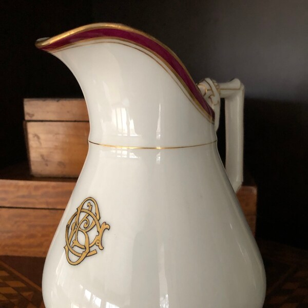 Antique Fine China Pitcher - Etsy