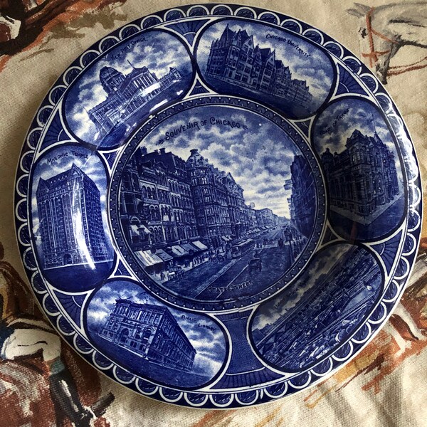 Antique Blue Plates - Etsy