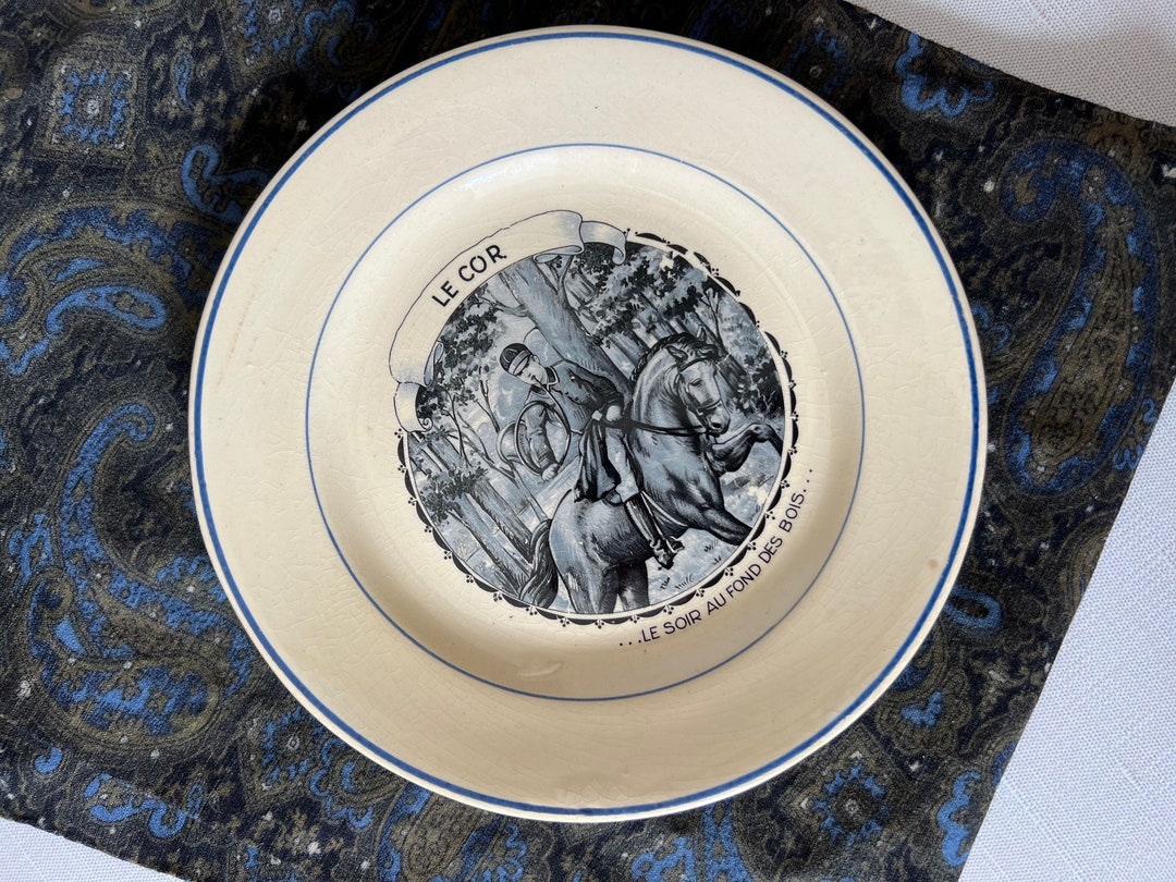 Vintage Equestrian Fox Hunting Plate, Equestrian, Equine, Equestrian ...