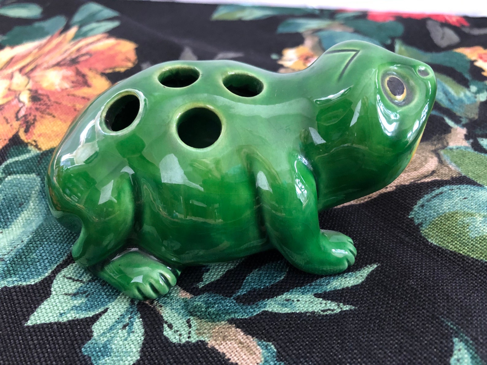 Vintage Frog Flower Frog Ceramic Made in Italy Heavy | Etsy