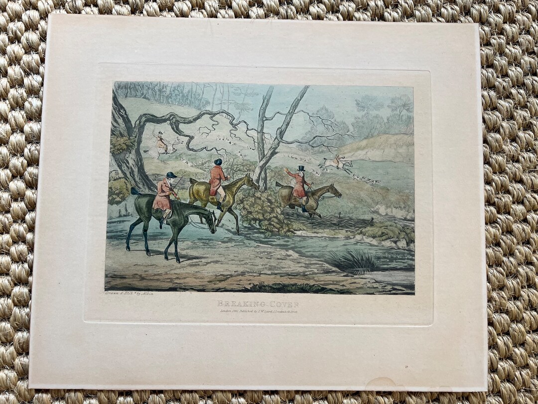 Vintage English Equestrian Print, Ready to Frame, Equestrian Art ...