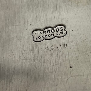 Vintage 1950s Harrods London Silver Box With Lion Head Details, Trinket ...