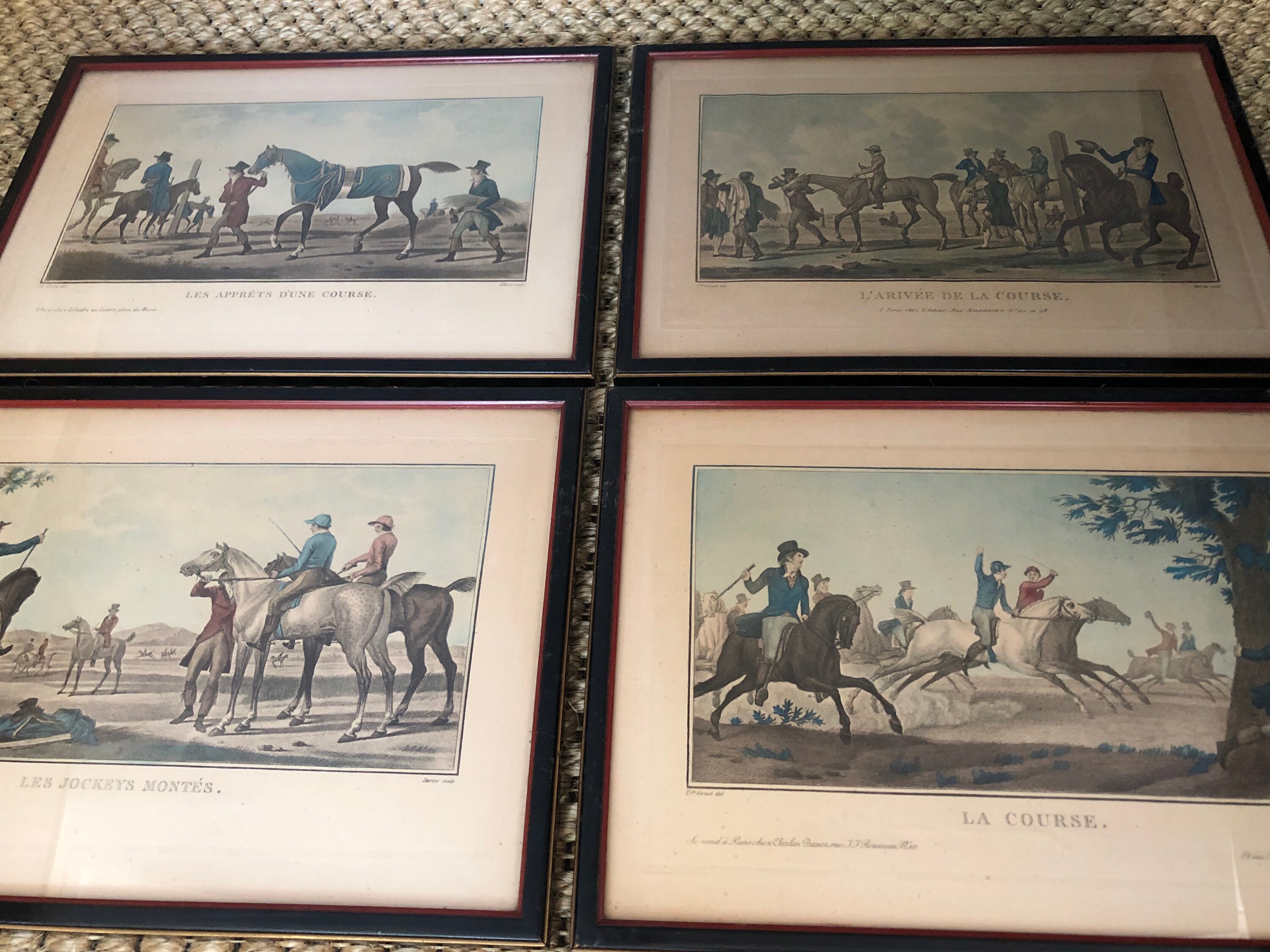 Antique Equestrian Hand Colored Lithographs c1830 C. Vernet | Etsy