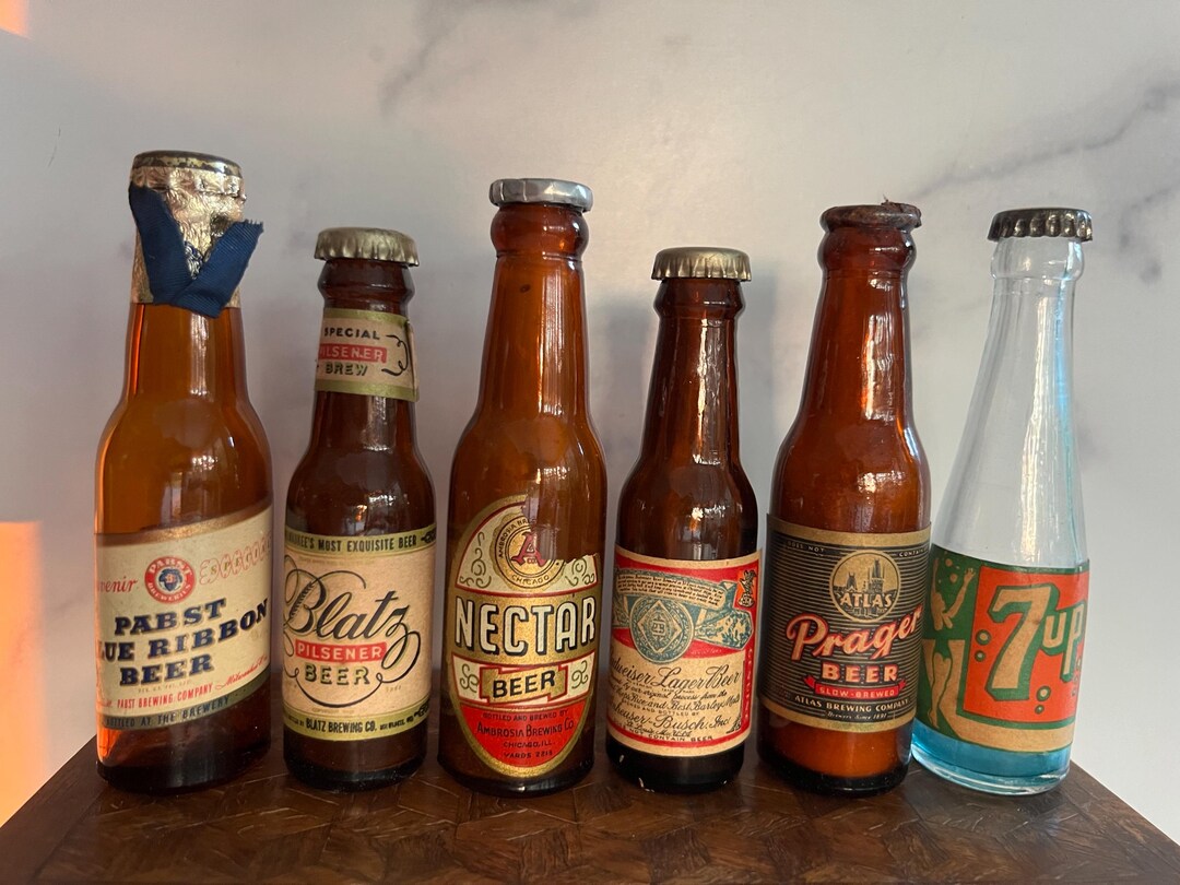 Vintage Mini Bottle Collection, Set of 6, 1950s, Vintage Bar ...
