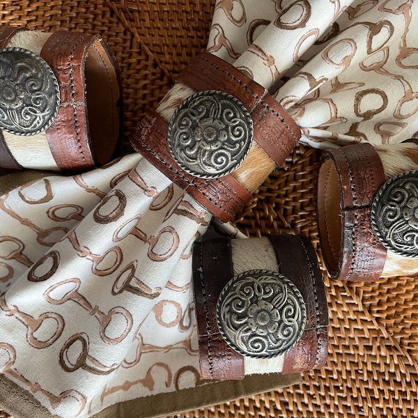 Leather Napkin Ring - Etsy