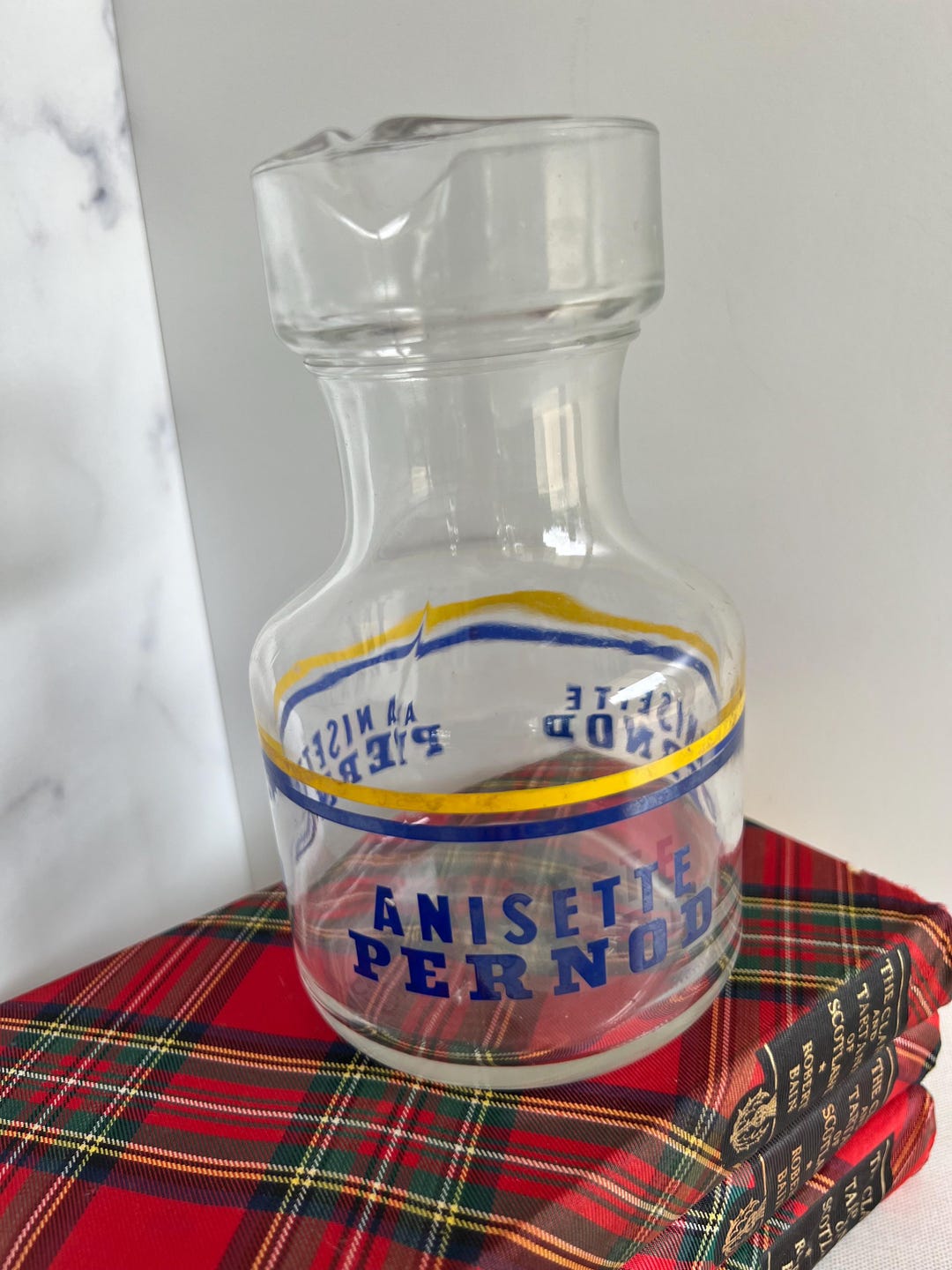 Vintage Anisette Pernod Glass Pitcher: Italian Barware - Etsy