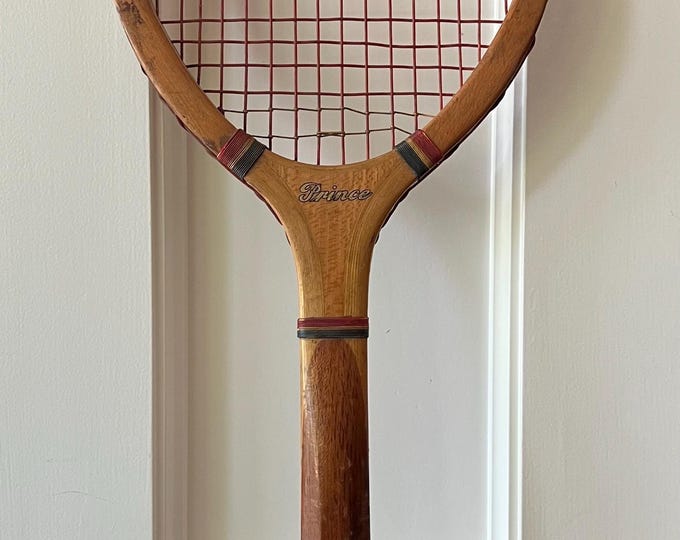 Antique Prince Tennis Racket. Original Strings. Made for R. H. Macy ...