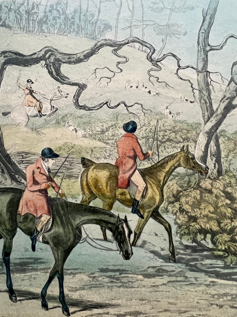 Vintage English Equestrian Print Ready to Frame Equestrian - Etsy