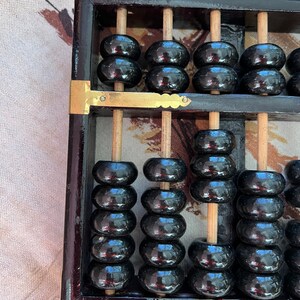Vintage Large Wooden Abacus, Counting, Counting Tools, Calculator ...
