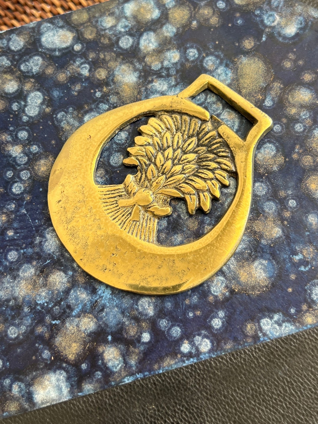 Vintage Horse Brass, Sheaves of Wheat Horse Brass, Horse Decor, Equine ...