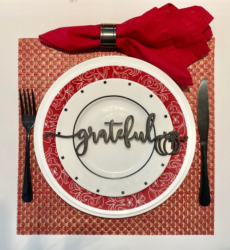 Digital Thanksgiving Cut Files, Place Setting Thanksgiving Files, Laser ...