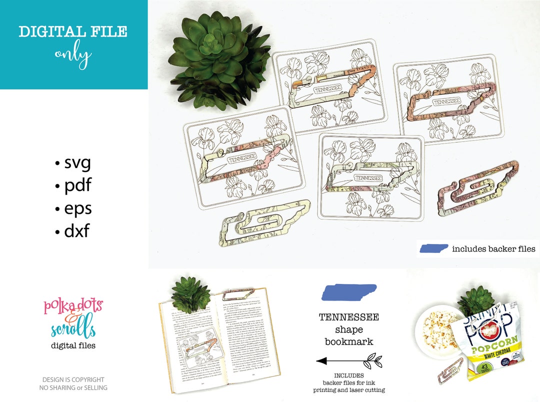 Tennessee State Laser Bookmark File, Laser Tennessee Laser Svg, Laser ...