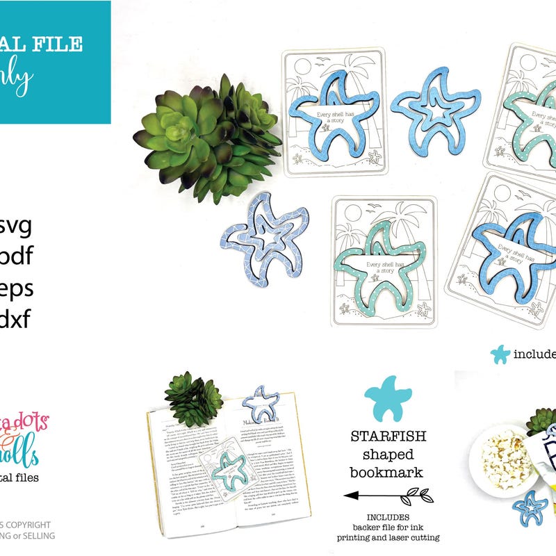Starfish Bookmark - Etsy