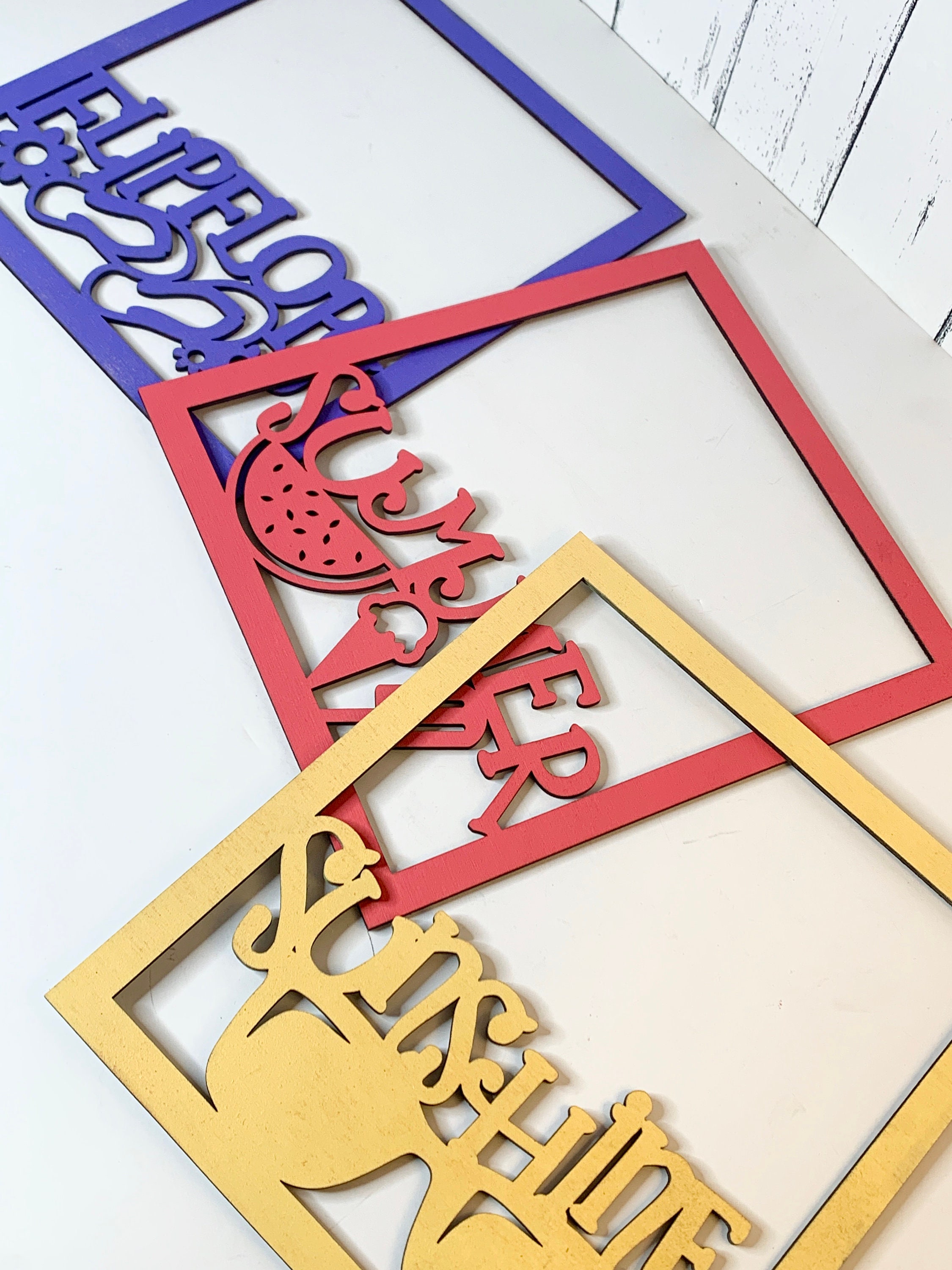 Summer Frame Bundle Laser Files, Laser Picture Frame Files, Photo Frame ...