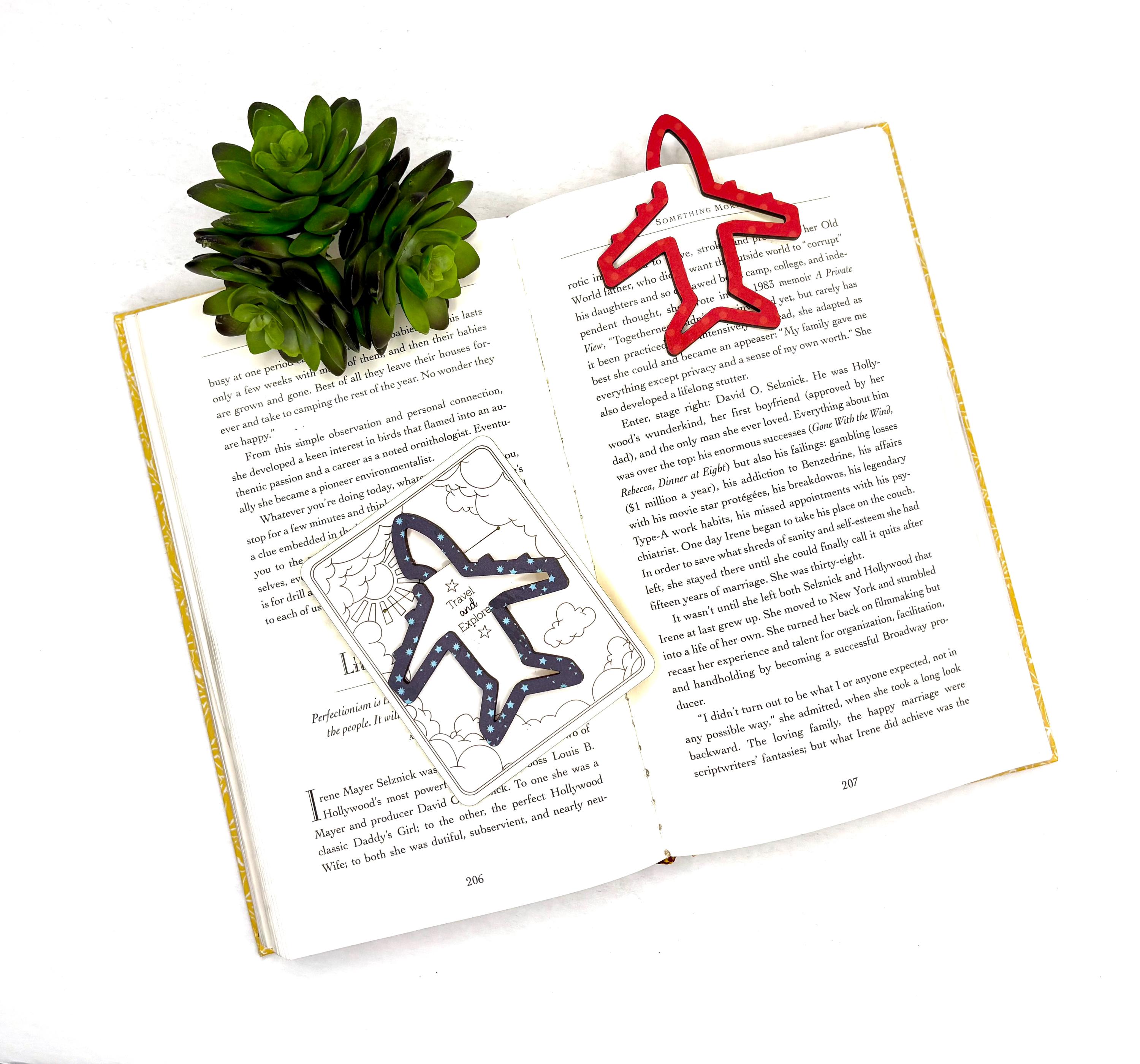 Airplane Bookmark Laser Cut File, Travel Theme (svg, Pdf, Eps, Dxf), 3D ...