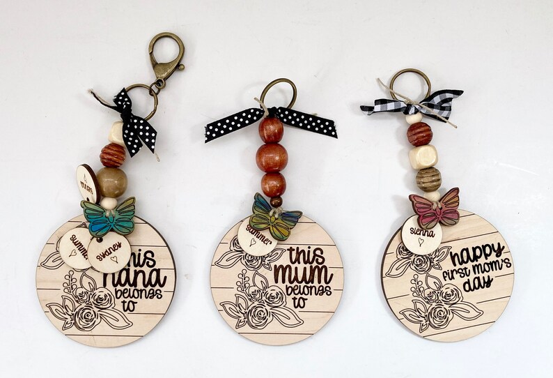 Mother's Day Keyring Svg File, Personalized Mother's Day File, SVG ...
