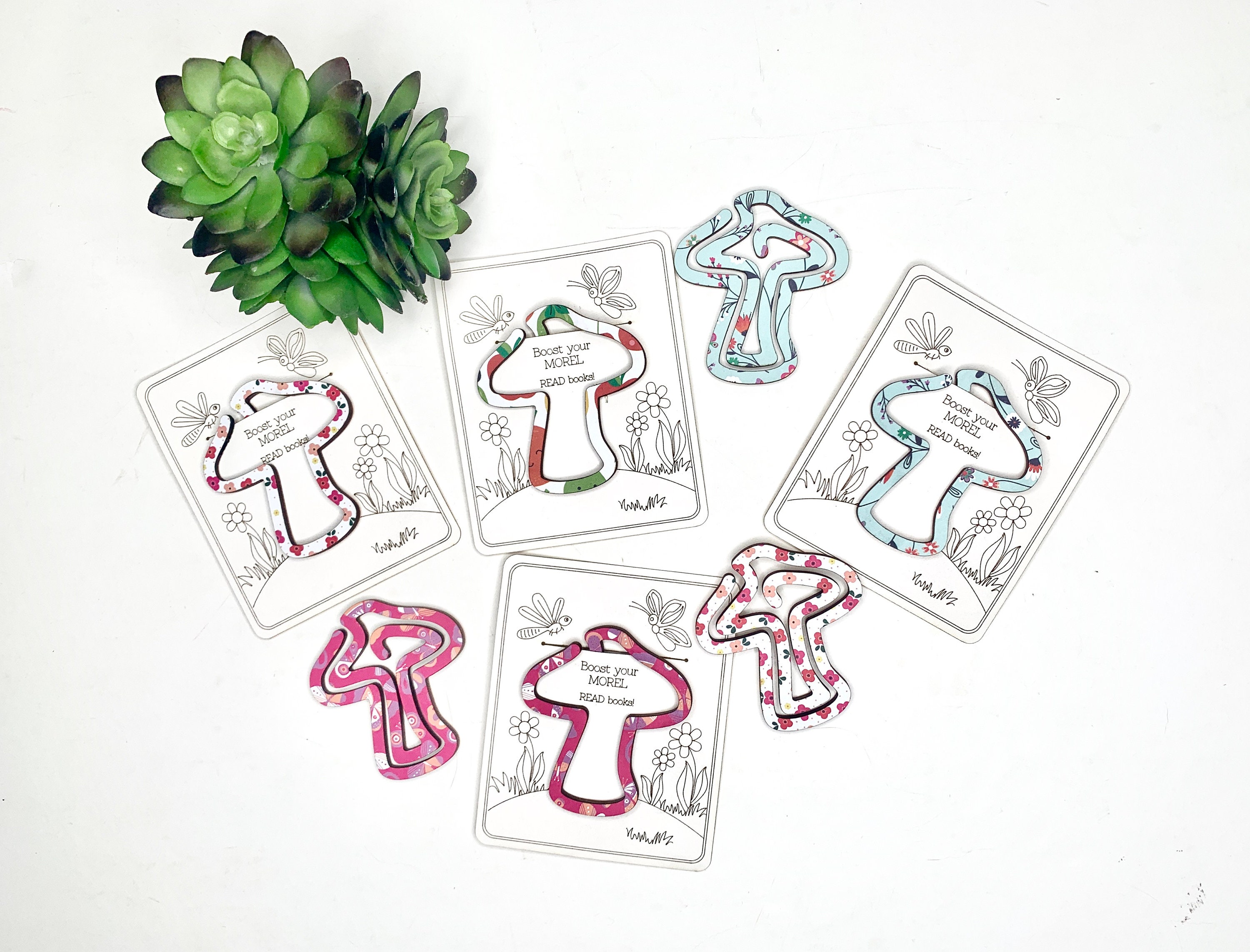 Mushroom Shaped Laser File, Mushroom Bookmark Svg, Laser Mushroom File ...